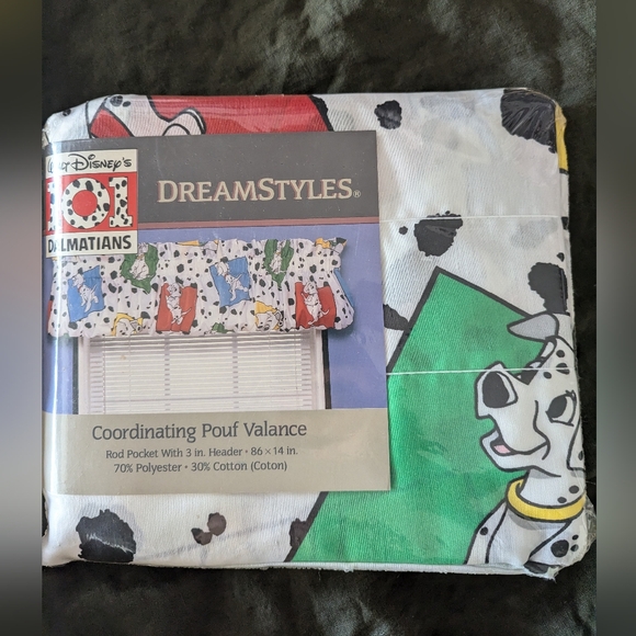 Disney | Accents | Vintage Disney 1 Dalmatians Pouf Pocket Panels ...